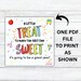 Teacher Sweet Treat Gift Tag, Teacher Appreciation, Baked Snack Teacher ...