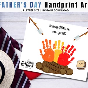 Father's Day Handprint Activity, Father's Day Printable, Happy Father's ...