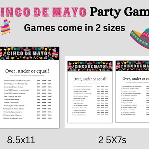 Cinco De Mayo Game, Cinco De Mayo Printable, Cinco De Mayo Party Games ...