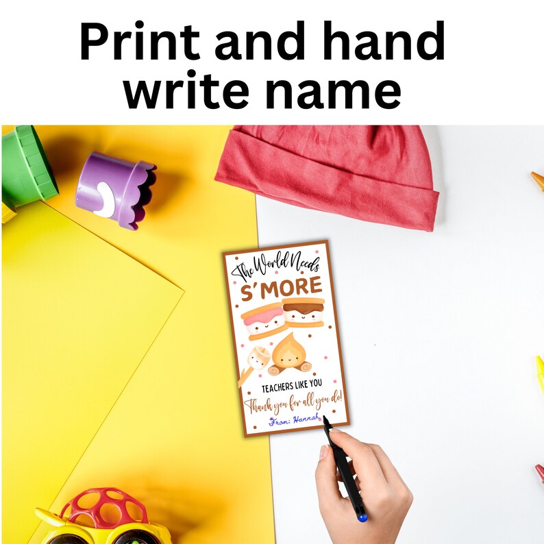 Editable the World Needs S'more Teachers Like You Gift Tag, Teacher ...