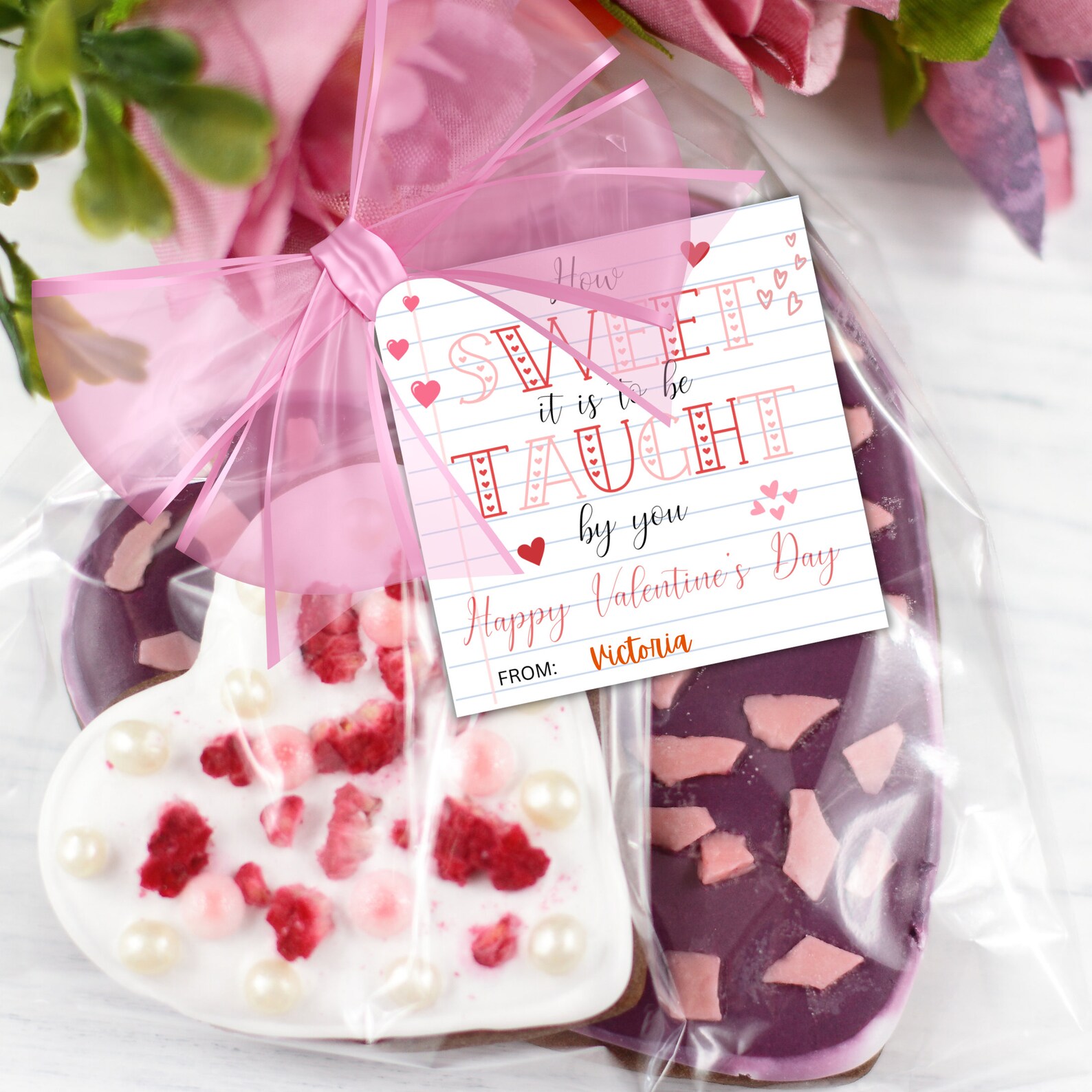 Printable Teacher Valentine Card, Sweet Teacher, Classroom Valentine ...