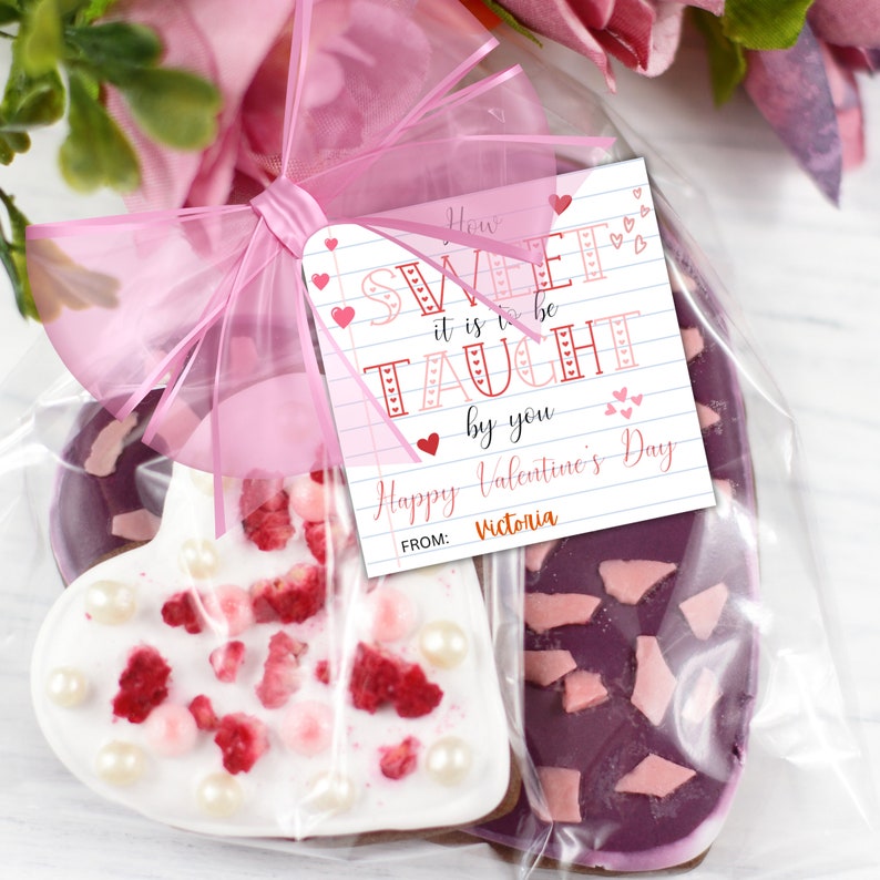 Printable Teacher Valentine Card, Sweet Teacher, Classroom Valentine ...