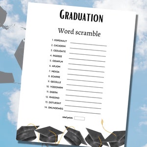 Printable Graduation Games, Selfie Scavenger Hunt 2026 Graduation Games ...