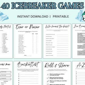 Icebreaker Game Bundle, Printable Icebreaker Games, Staff Game Idea ...