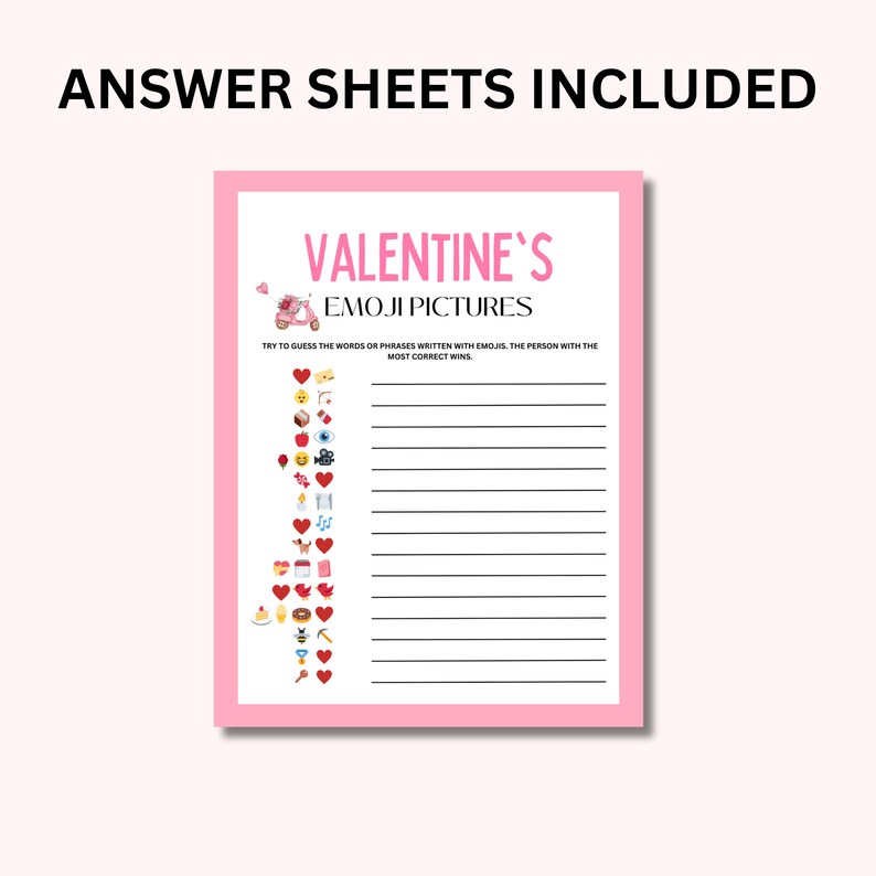 Printable Valentine's Day Game Bundle, Party Games and Activities ...
