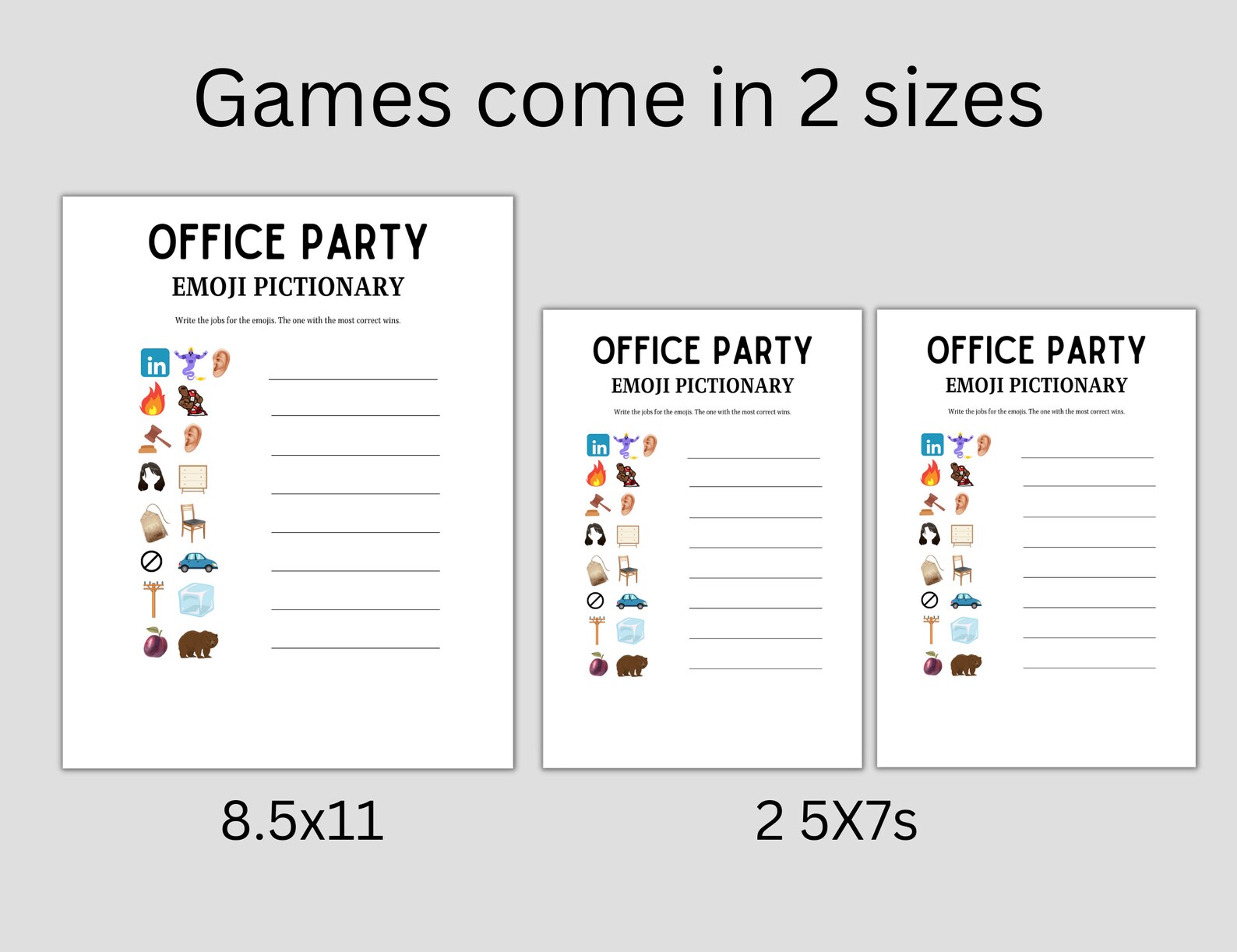 Office Party Game Bundle, Printable Work Party Games, Staff Game Idea ...