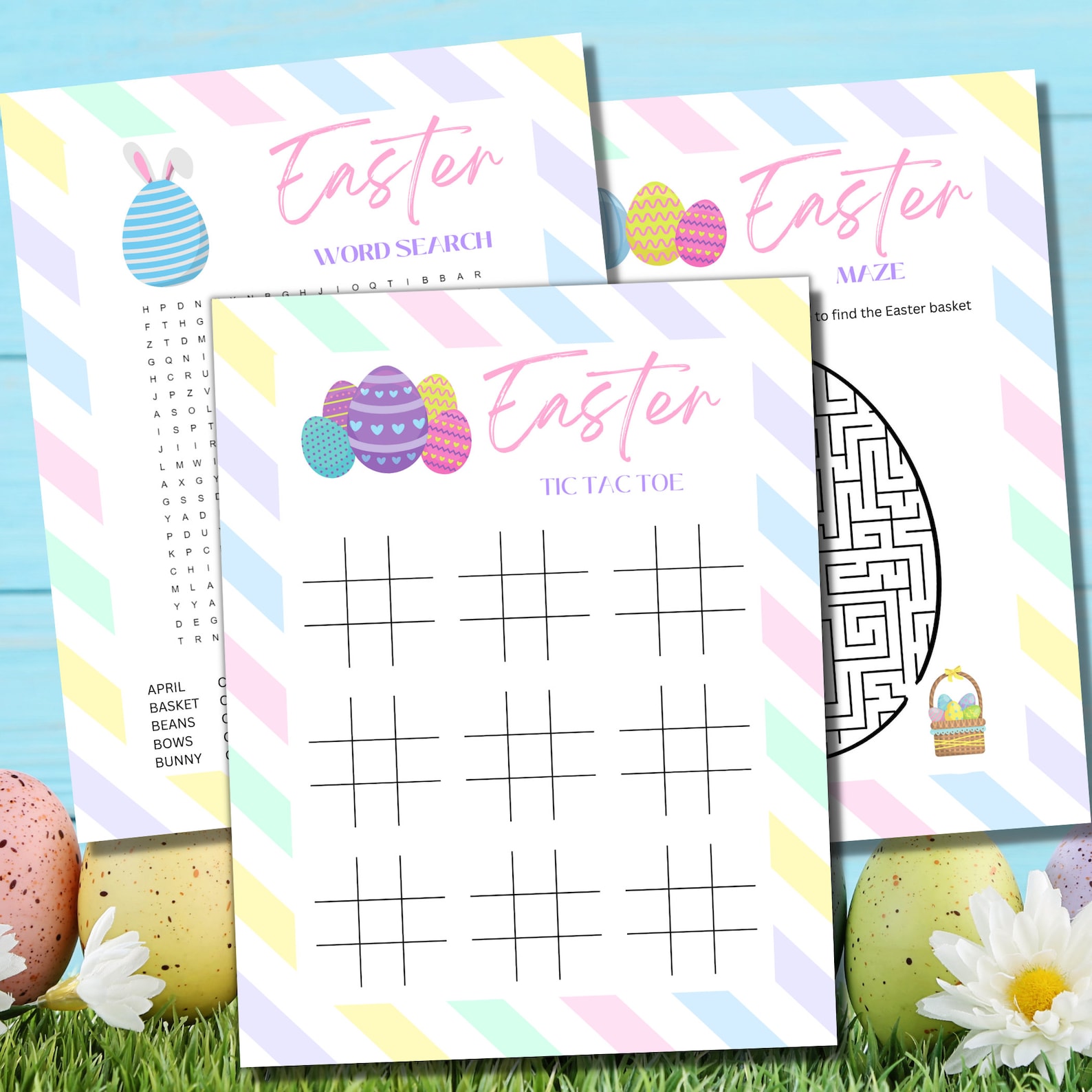Printable Easter Game Bundle, EASTER Party Games and Activities, Kids ...