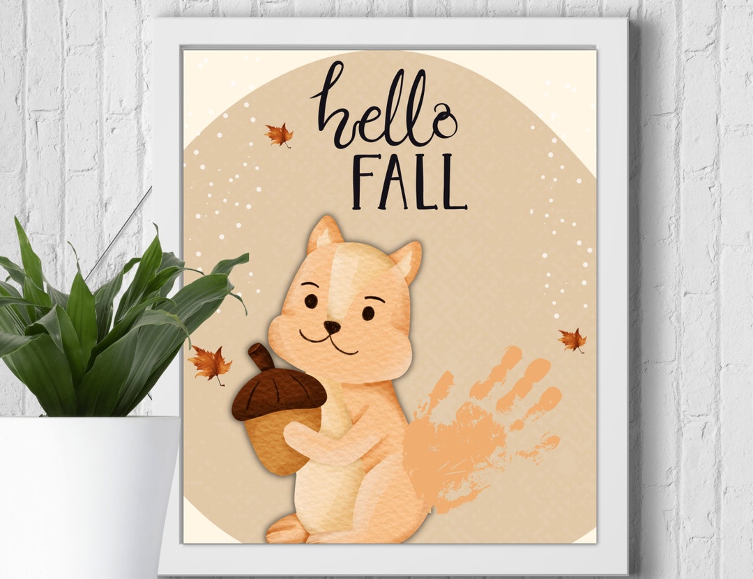 Fall Handprint Art, Fall Craft, Kids Handprint Art Craft, Fall Art for ...