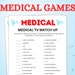 Medical Game Printable Nursing Games Doctor Games Radiology - Etsy
