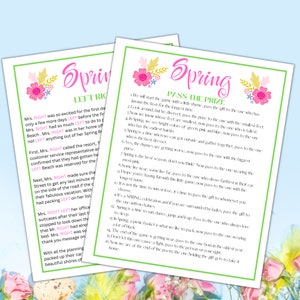 Printable SPRING Game Bundle, Spring Party Games and Activities, Kids ...