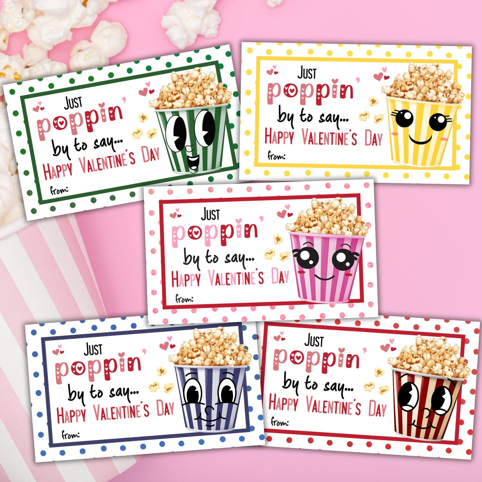 Valentines Poppin by Gift Tags, Class Poppin Valentines Tags, School ...