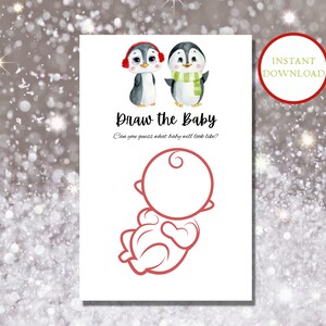 Penguin Baby Gender Reveal Printable Games Are Perfect for Your ...