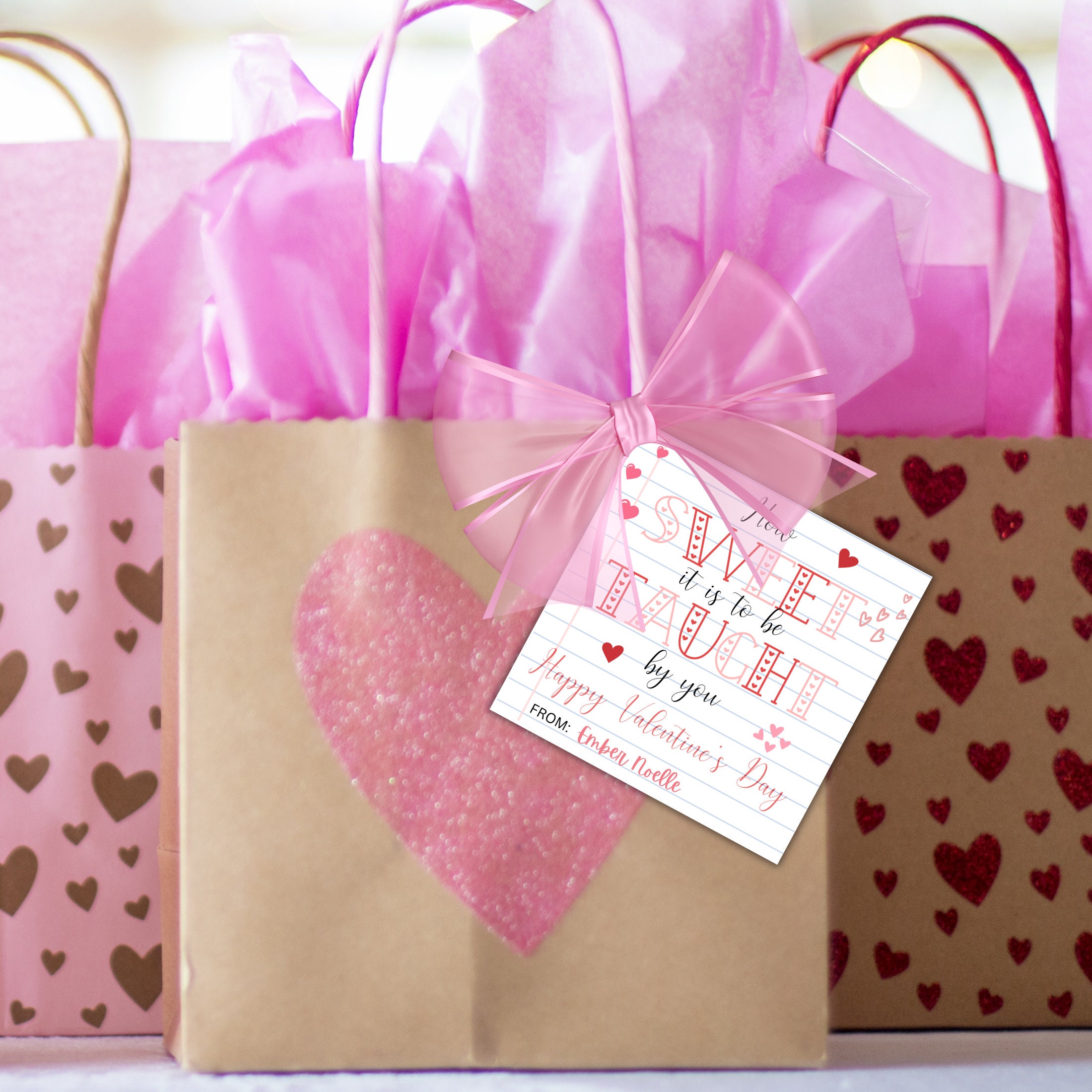 Printable Teacher Valentine Card, Sweet Teacher, Classroom Valentine ...