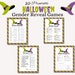 Halloween Themed Printable Gender Reveal Game Bundle is - Etsy