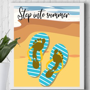 Summer Handprint Art, Summer Craft, Kids Handprint Art Craft, Summer ...