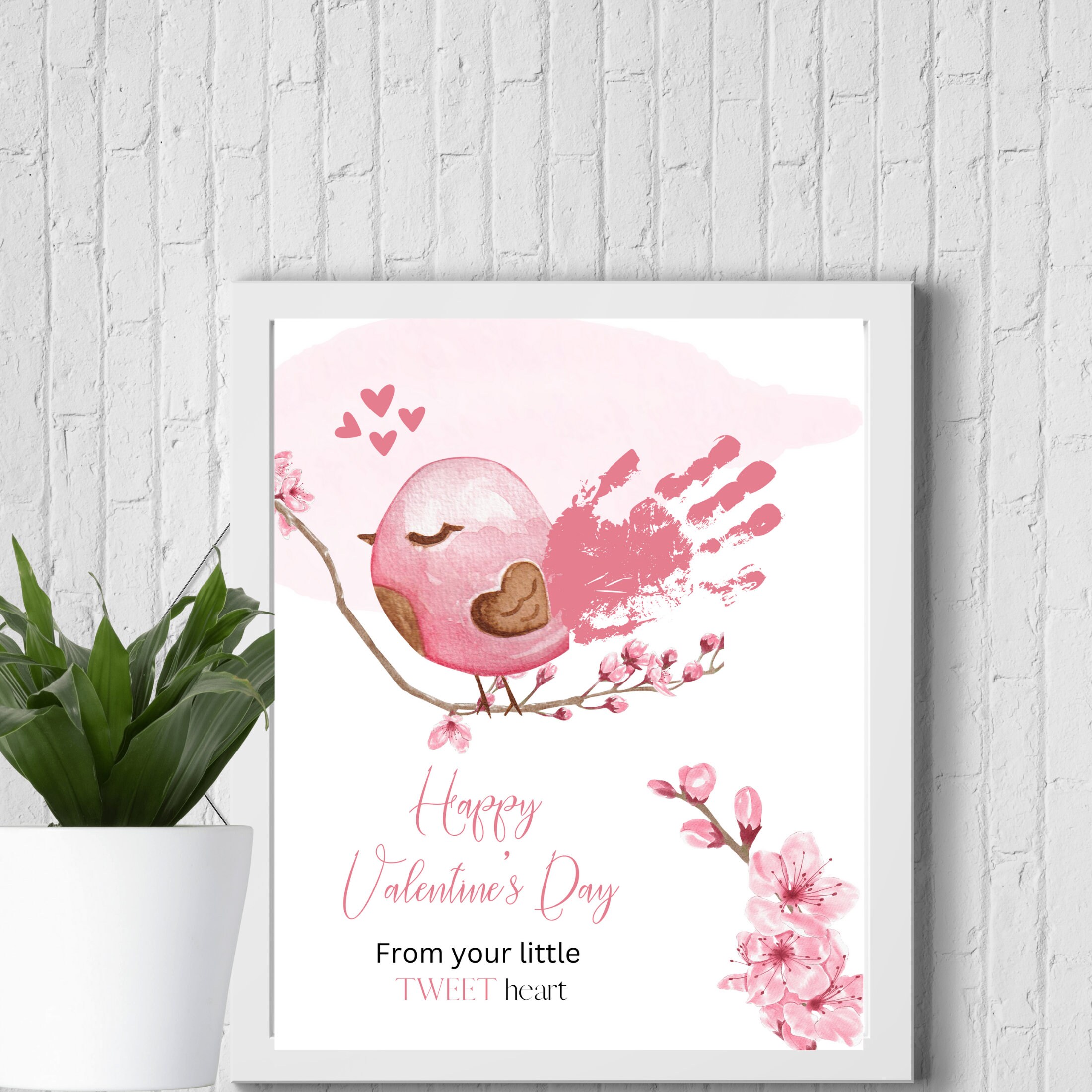 Valentine Handprint Craft Printable Bundle, Valentine Preschool Craft ...