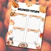 Halloween Potluck Sign up Sheet, October Potluck Sheet, Church Potluck ...