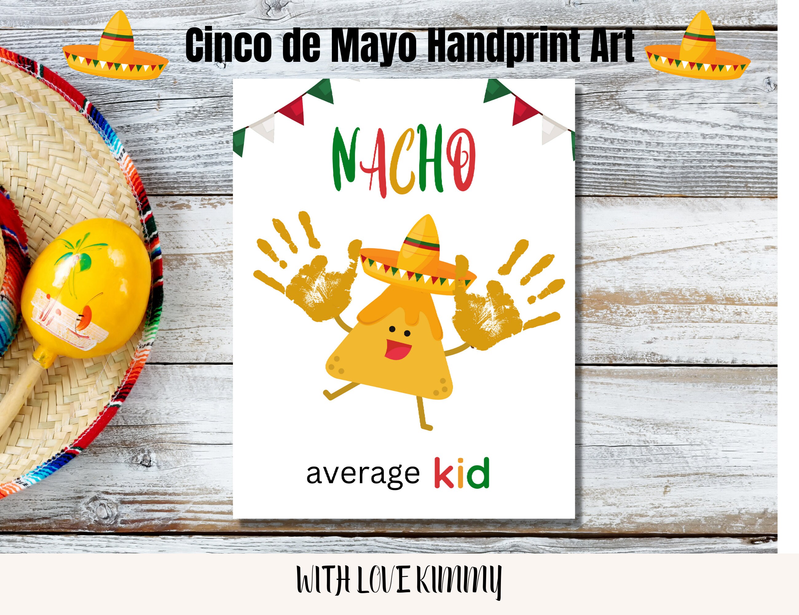 Cinco De Mayo Craft, Cinco De Mayo Handprint and Footprint, Printable ...