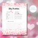VALENTINE'S Gender Reveal Games, Baby Shower Games, Valentine Hearts ...