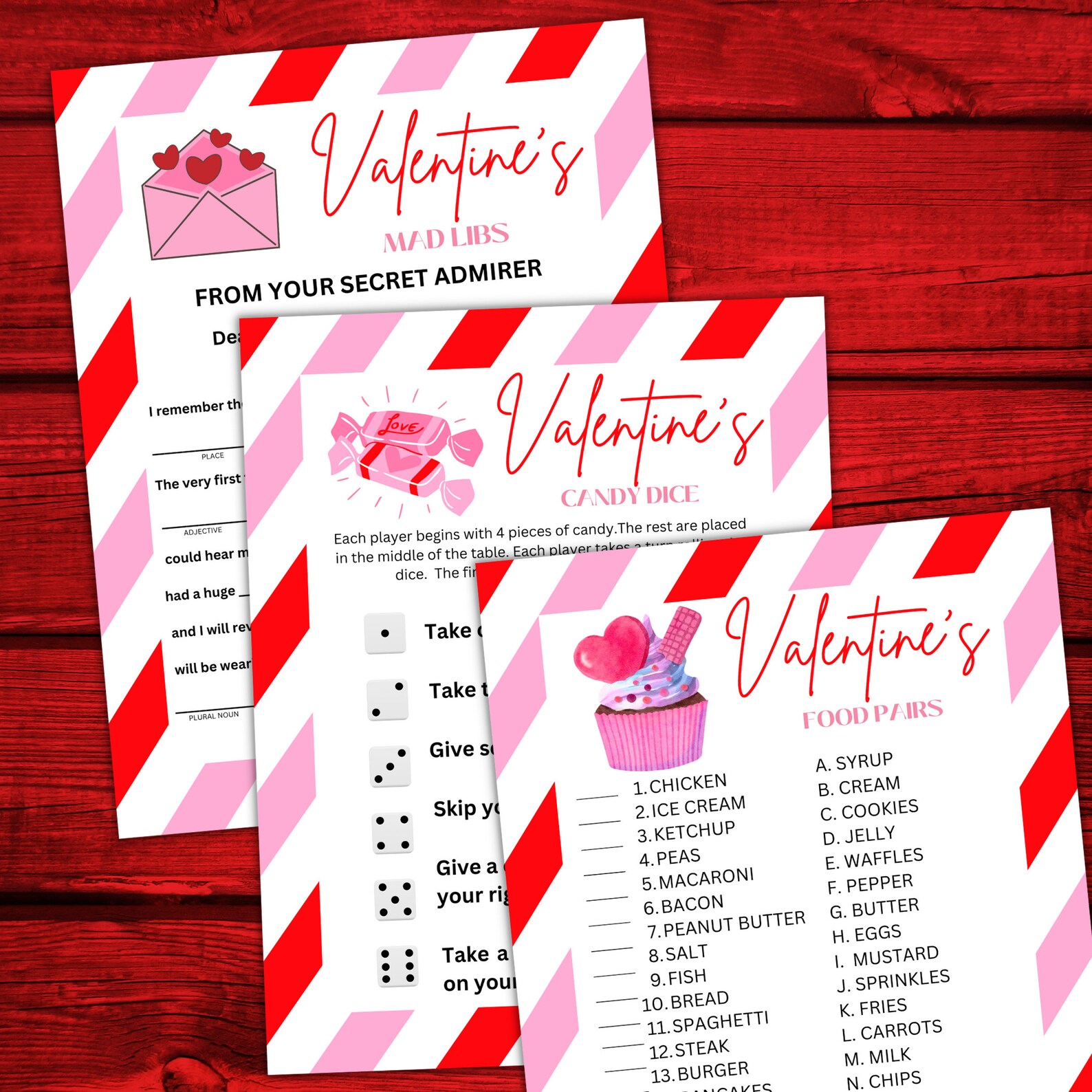 Printable Valentine's Day Game Bundle, Party Games and Activities, Kids ...