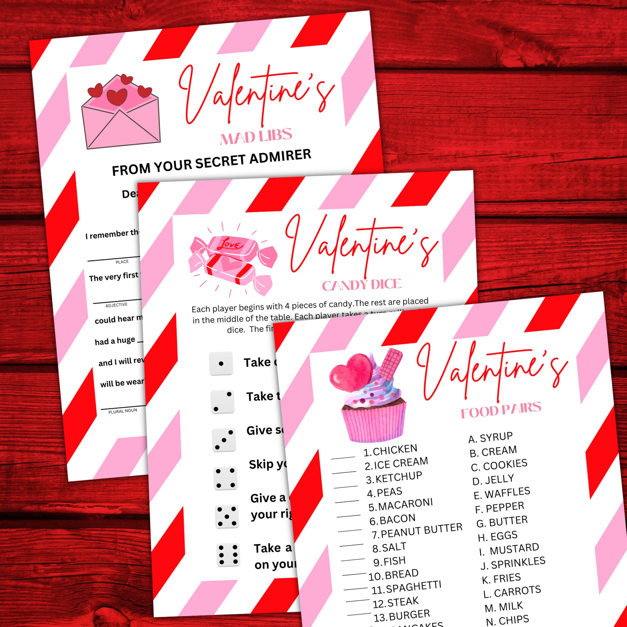 Printable Valentine's Day Game Bundle, Party Games and Activities, Kids ...