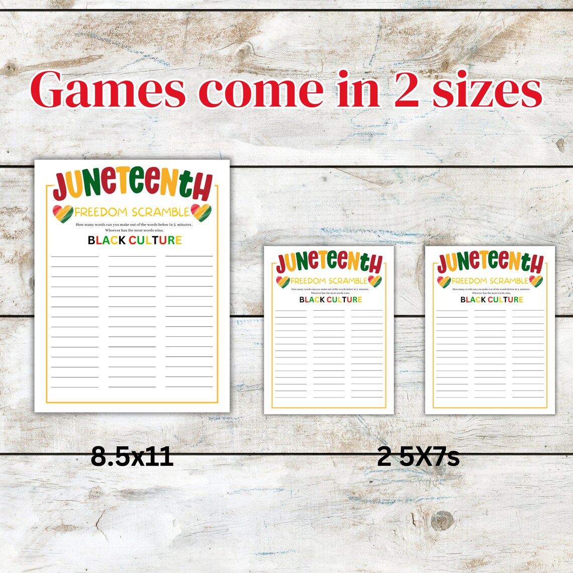 Juneteenth Game Bundle, Juneteenth Activity, Black History Games, Games ...