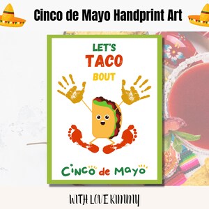 Cinco De Mayo Craft, Cinco De Mayo Handprint and Footprint, Printable ...