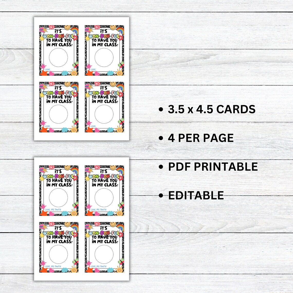 Editable Doh Back to School Play Gift, Meet the Teacher Doh Tag for ...