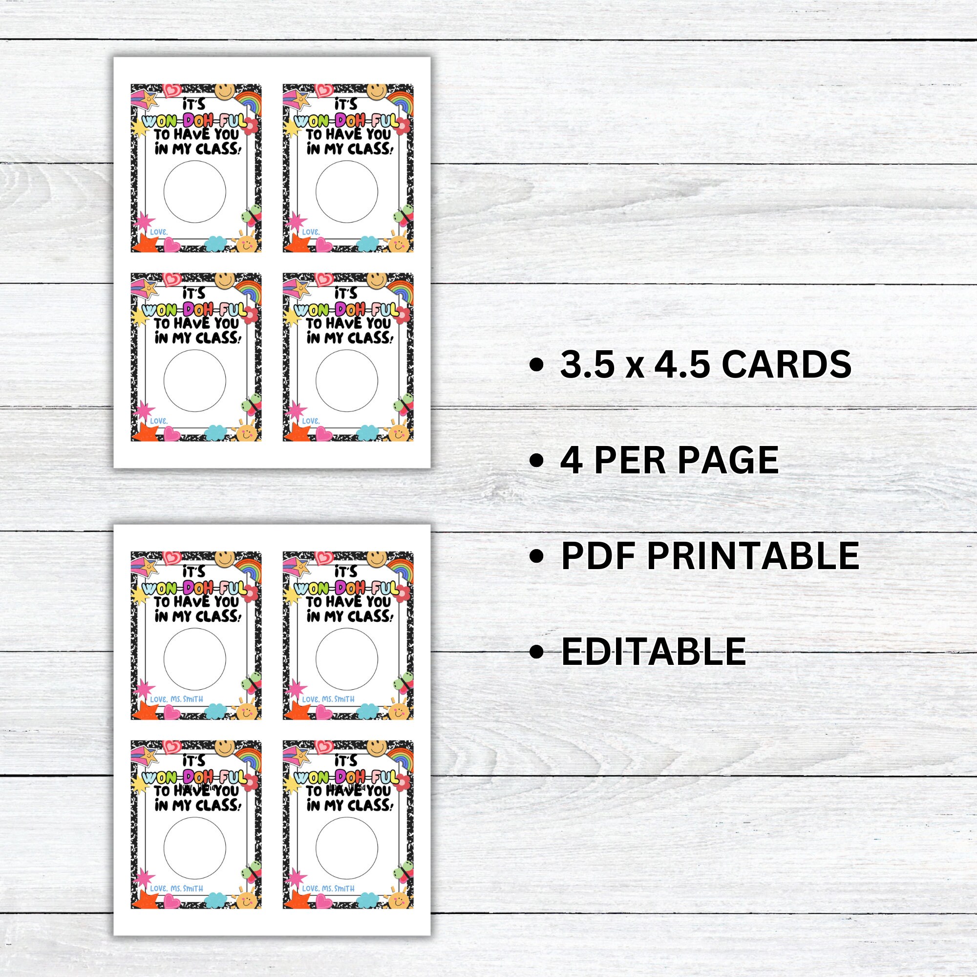 Editable Doh Back to School Play Gift, Meet the Teacher Doh Tag for ...