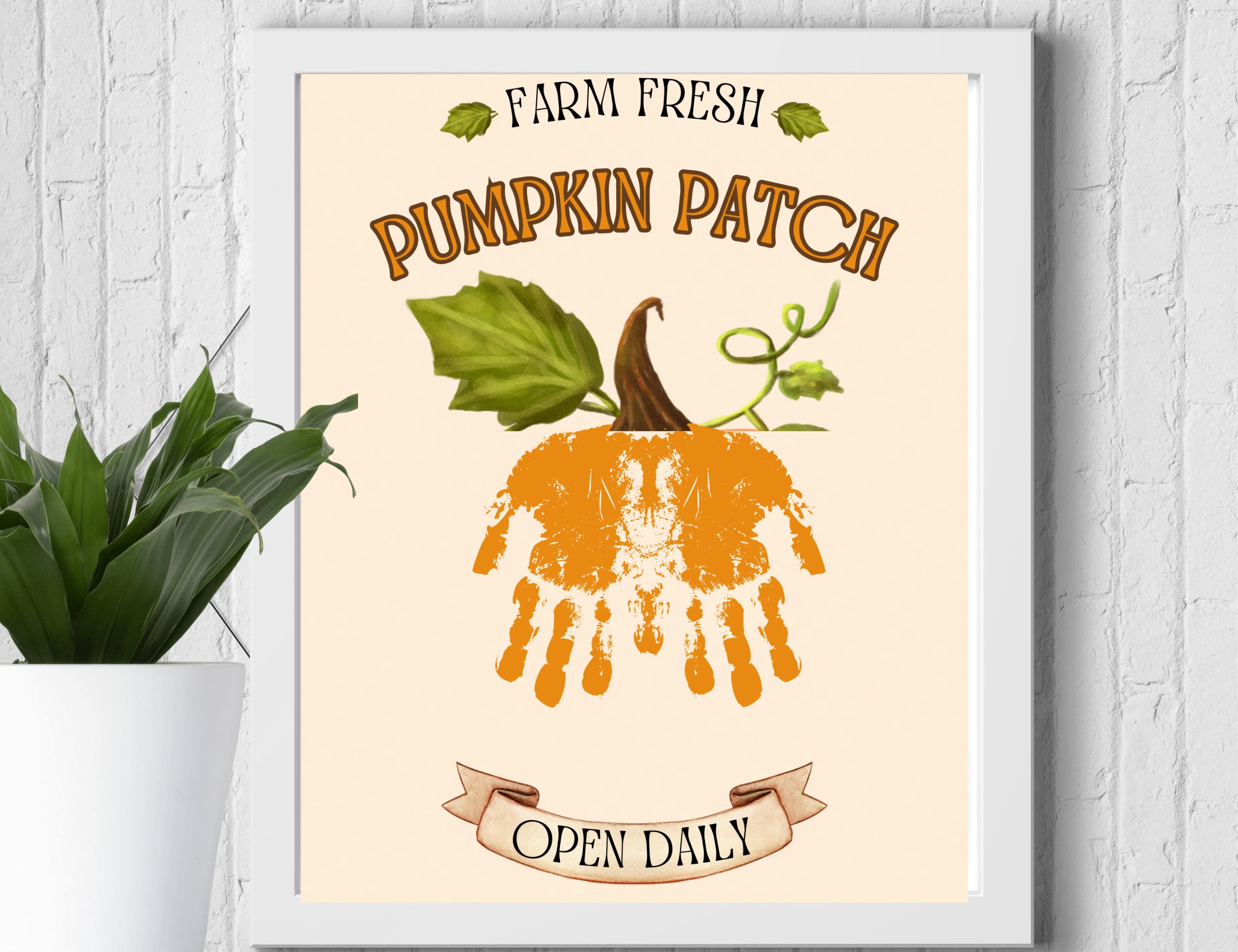 Fall Handprint Art Fall Craft Kids Handprint Art Craft Fall - Etsy