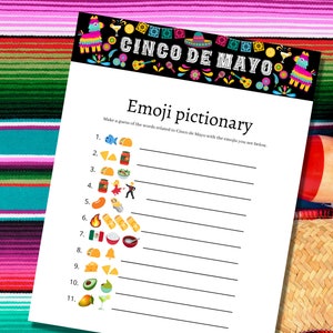 Cinco De Mayo Game, Cinco De Mayo Printable, Cinco De Mayo Party Games ...