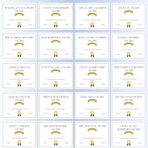 Funny Employee Appreciation Awards, Recognition Awards Certificates ...