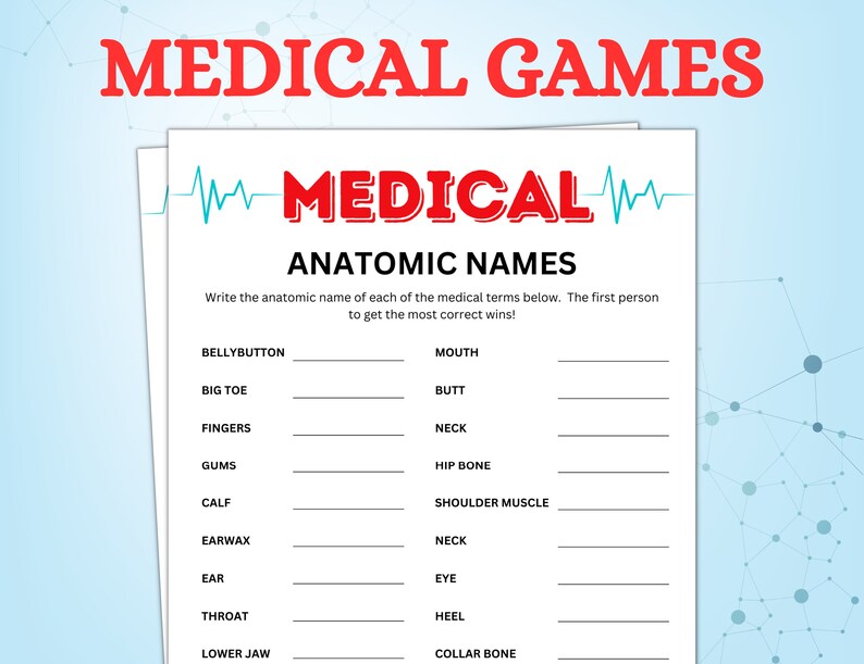 Medical Game, Printable Nursing Games, Doctor Games, Radiology Games ...