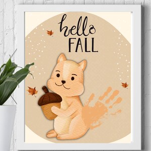 Fall Handprint Art, Fall Craft, Kids Handprint Art Craft, Fall Art for ...