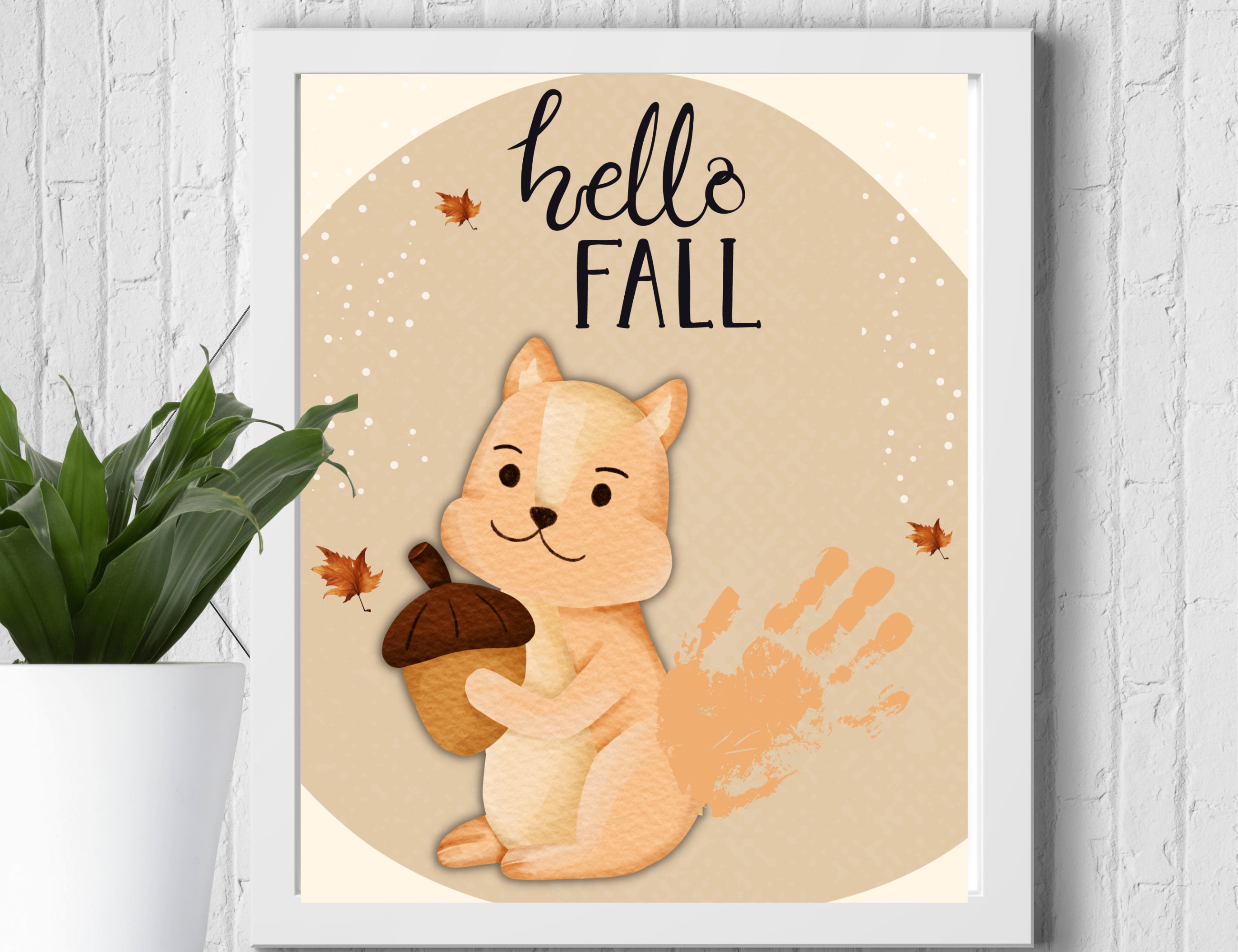 Fall Handprint Art Fall Craft Kids Handprint Art Craft Fall - Etsy
