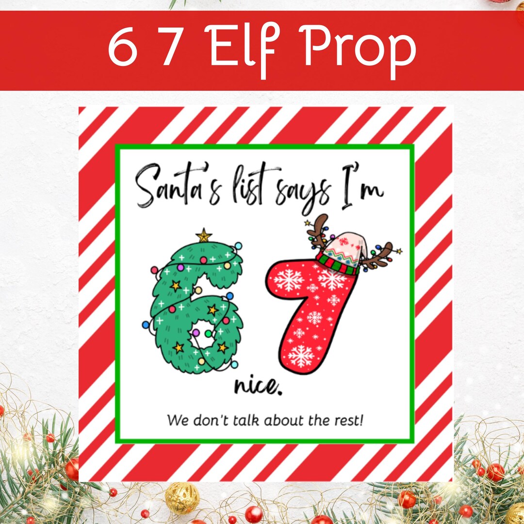6 7 Elfe Prop, Trending Meme Six Seven Six Seven Meme Elfe, 6-7 ...