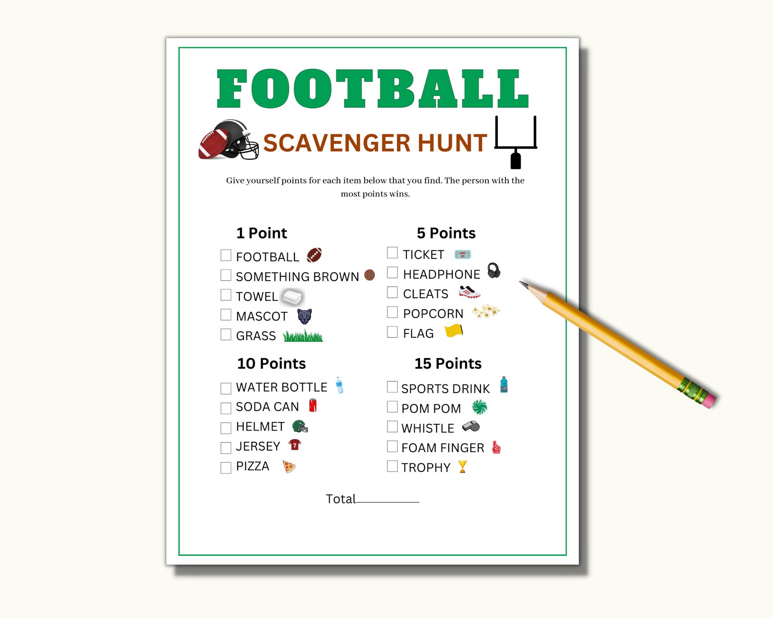Football Games Bundle, Football Party Games, Football Birthday Party ...