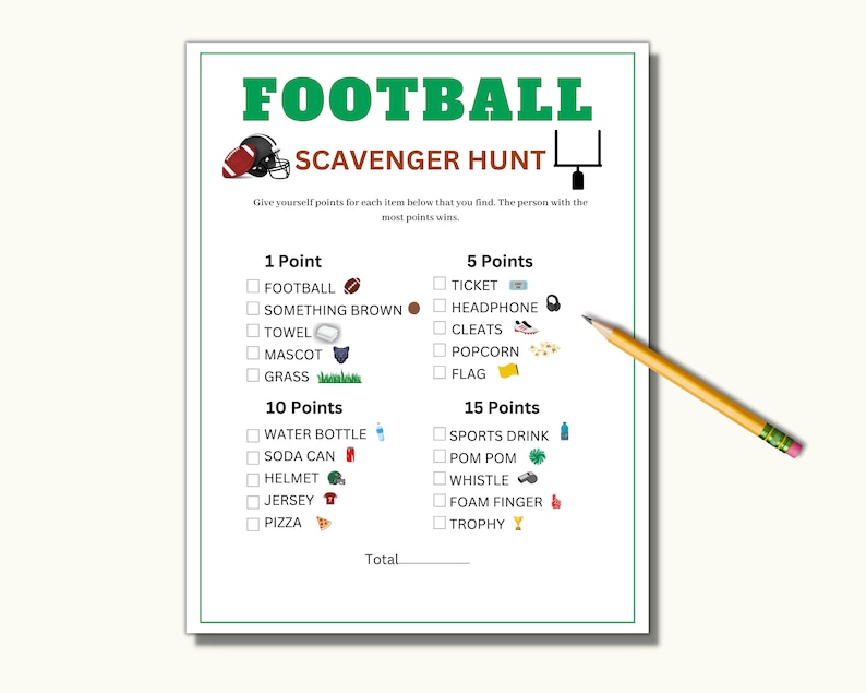 Football Games Bundle, Football Party Games, Football Birthday Party ...