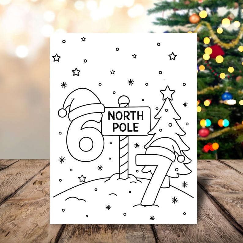 67 Christmas Coloring Page, Gen Alpha Slang, Holiday Coloring, Six ...