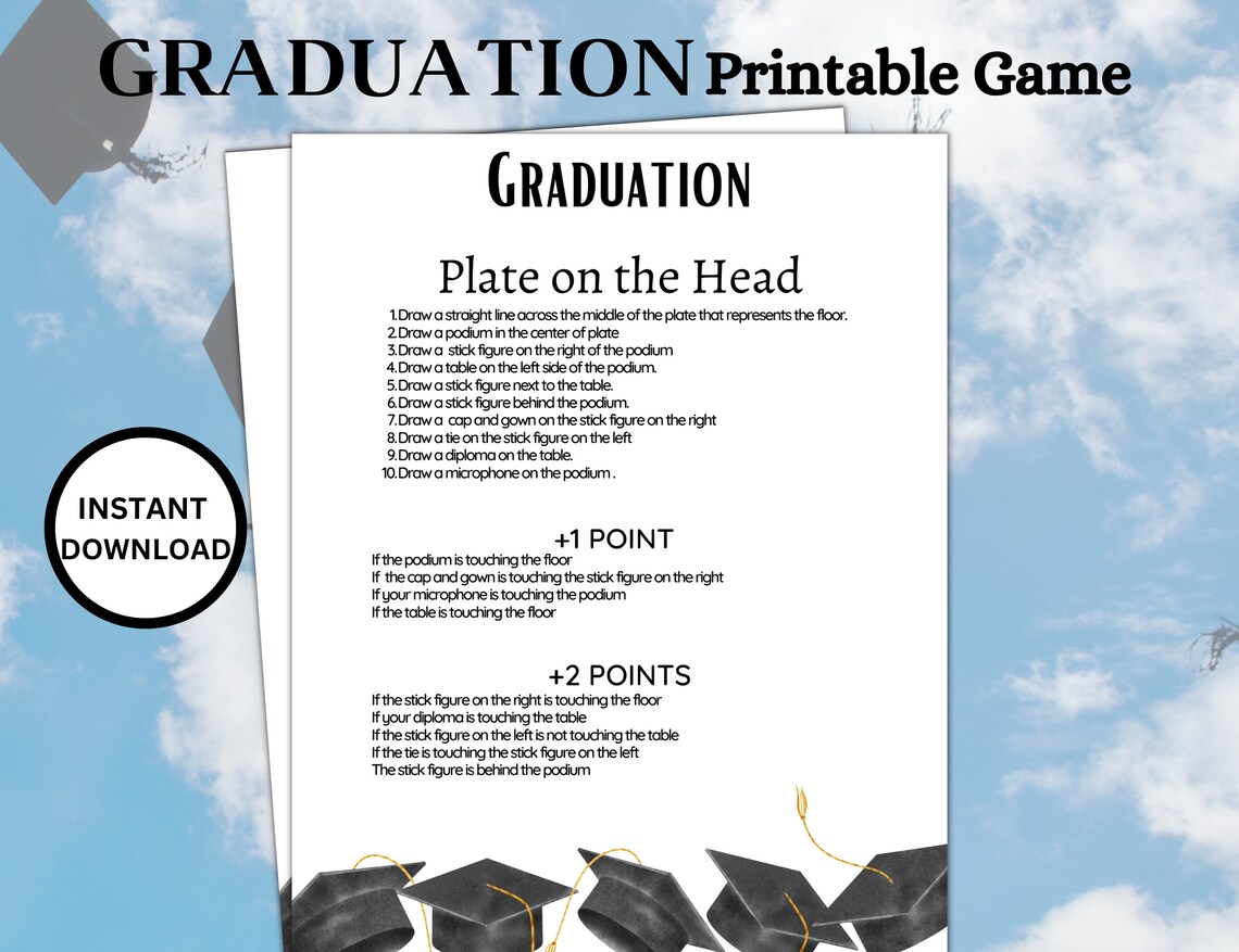 Printable Graduation Games, Selfie Scavenger Hunt 2024 Graduation Games ...