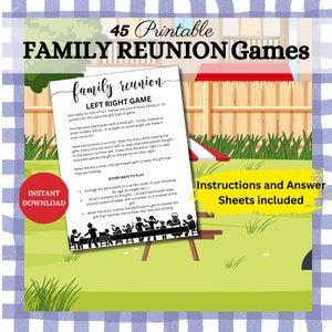 Family Reunion Game Bundle, Printable Family Games, Family Reunion ...