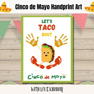 Cinco De Mayo Craft, Cinco De Mayo Handprint and Footprint, Printable ...
