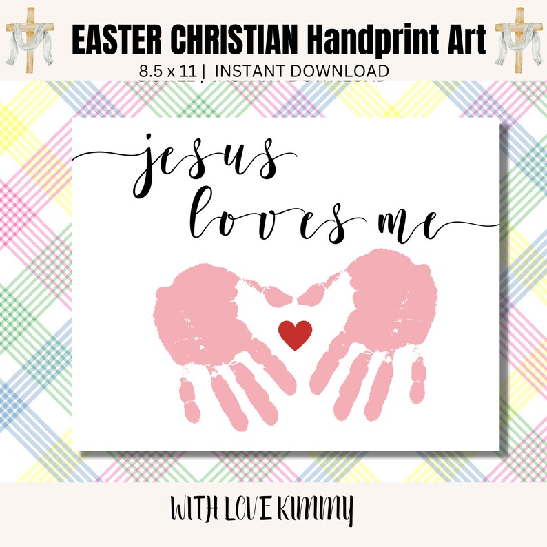 Easter Handprint Footprint Craft Printable, Preschool Craft, Easter ...