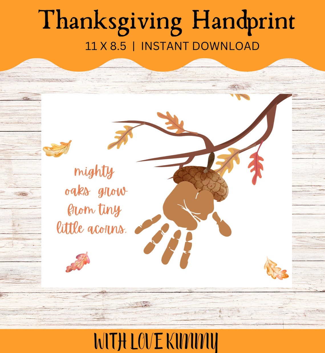 Thanksgiving Handprint Craft Printable, Thanksgiving Preschool Craft ...