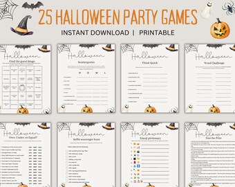 Halloween Trivia Games Halloween Party Games Teen Games - Etsy