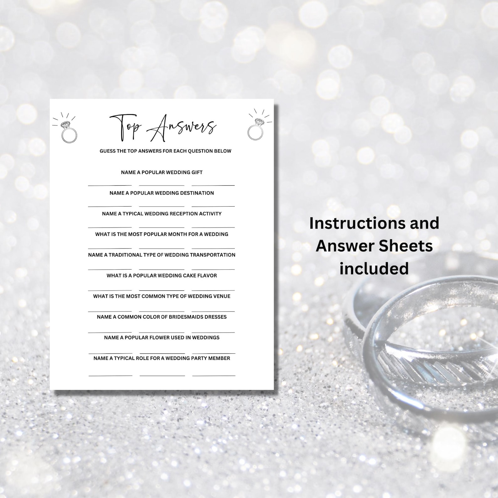 Printable Engagement Party Game Bundle, Engagement Party Activities ...