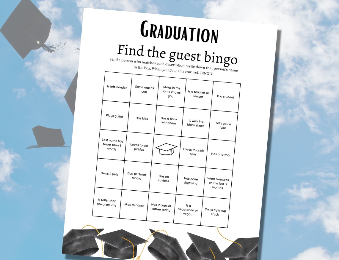 Printable Graduation Games, Selfie Scavenger Hunt 2024 Graduation Games ...