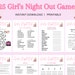 Printable Girls Night Out Game Bundle Party Games and Activities, Girls ...