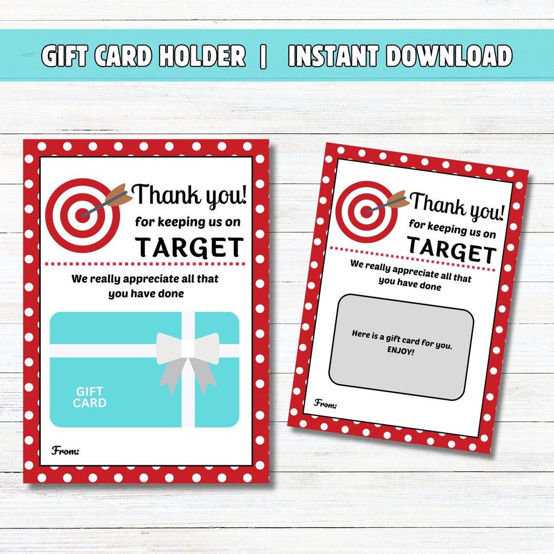 Teacher Appreciation Printable Gift Card Holder, Teacher Gift Card ...