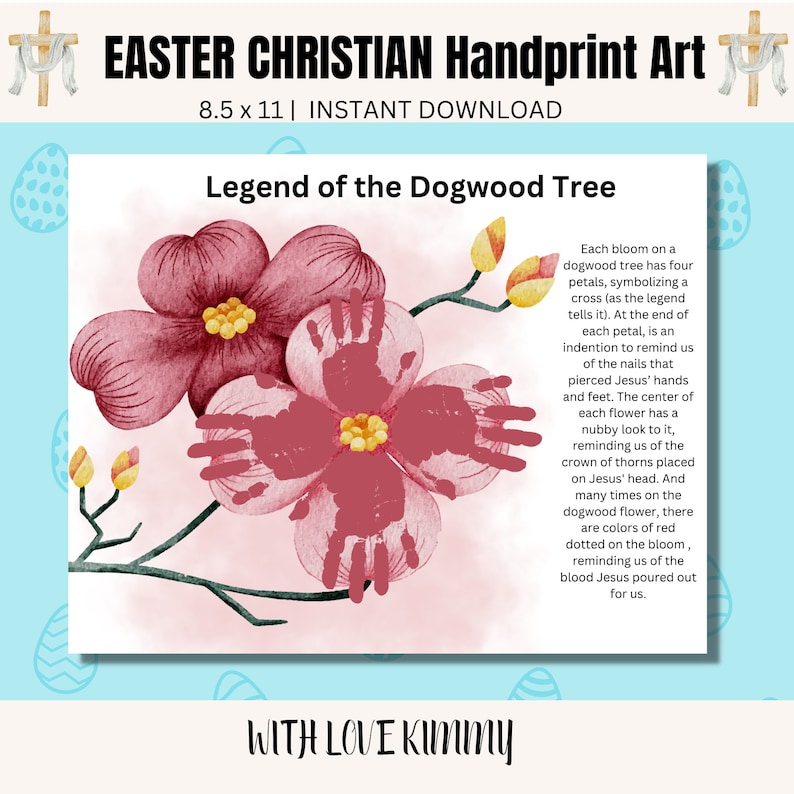 Easter Handprint Footprint Craft Printable, Preschool Craft, Easter ...